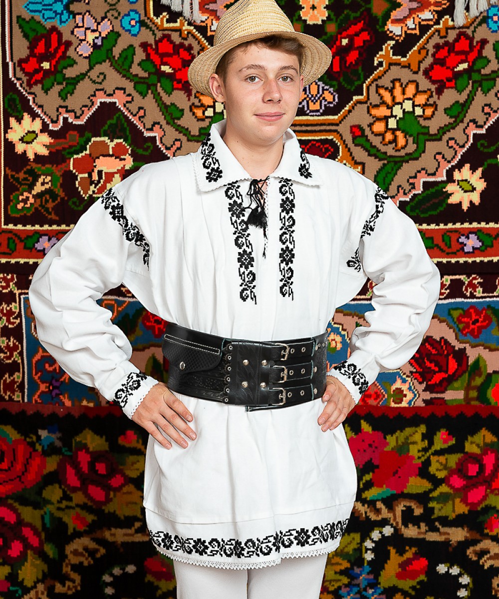 Costum popular barbat campie cu tricolor